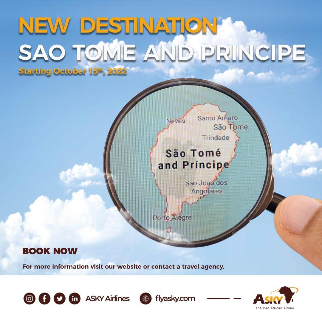 ASKY Airlines adds São Tomé and Príncipe to its growing network