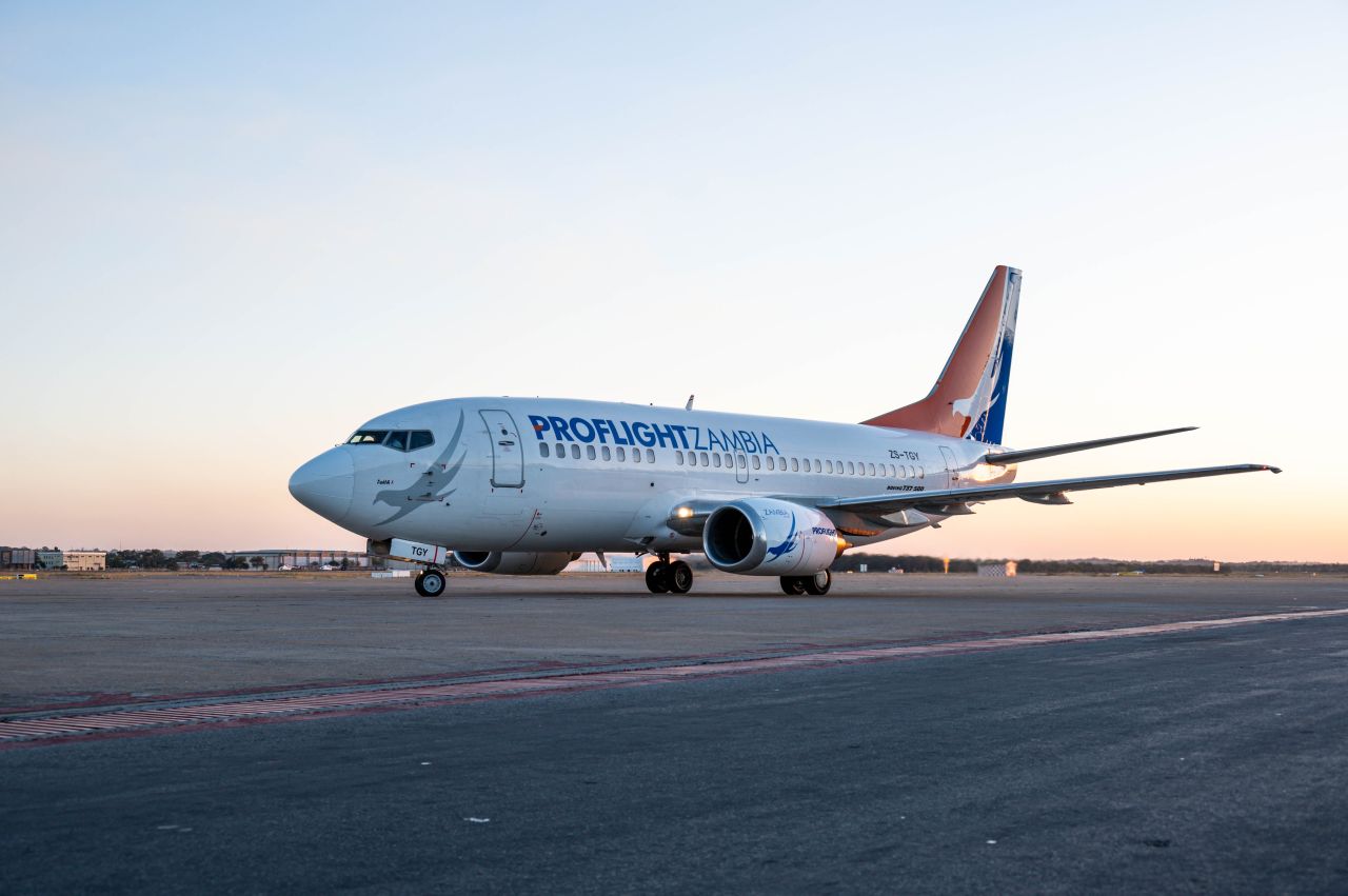 Zambia's ProFlight welcomes first Boeing 737